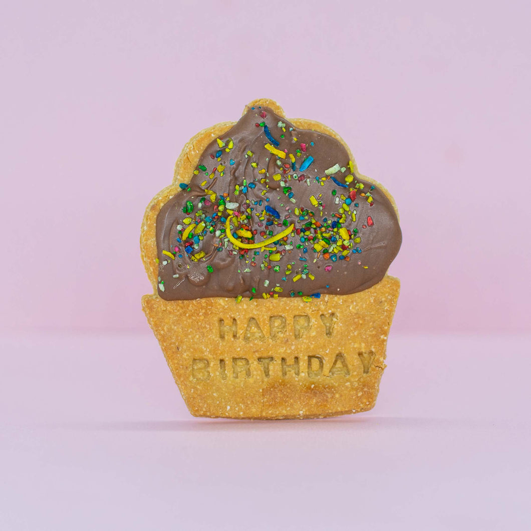 Large Happy Birthday Cupcake Aunty Ems Pawtisserie